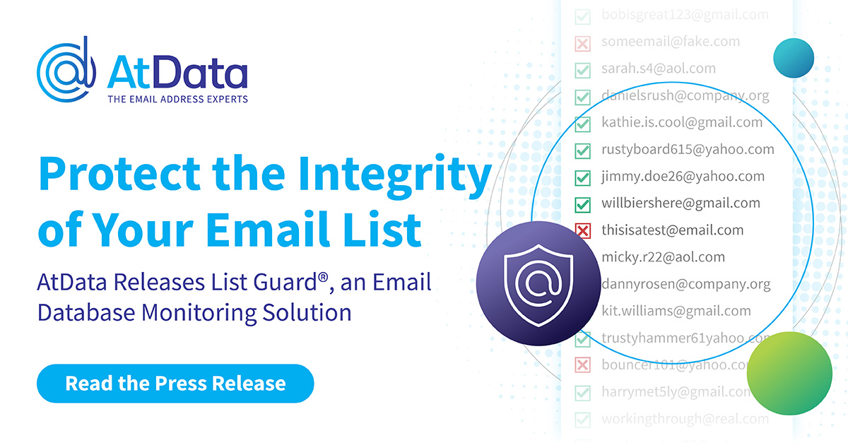 AtData Releases List Guard®, an Email Database Monitoring Solution ...